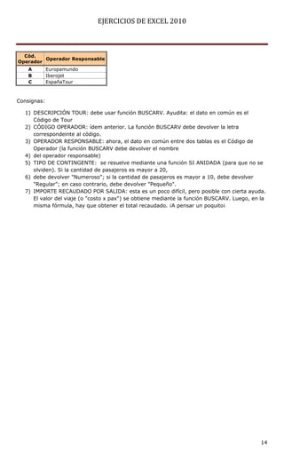 Ejercicios de-excel-2010 | PDF