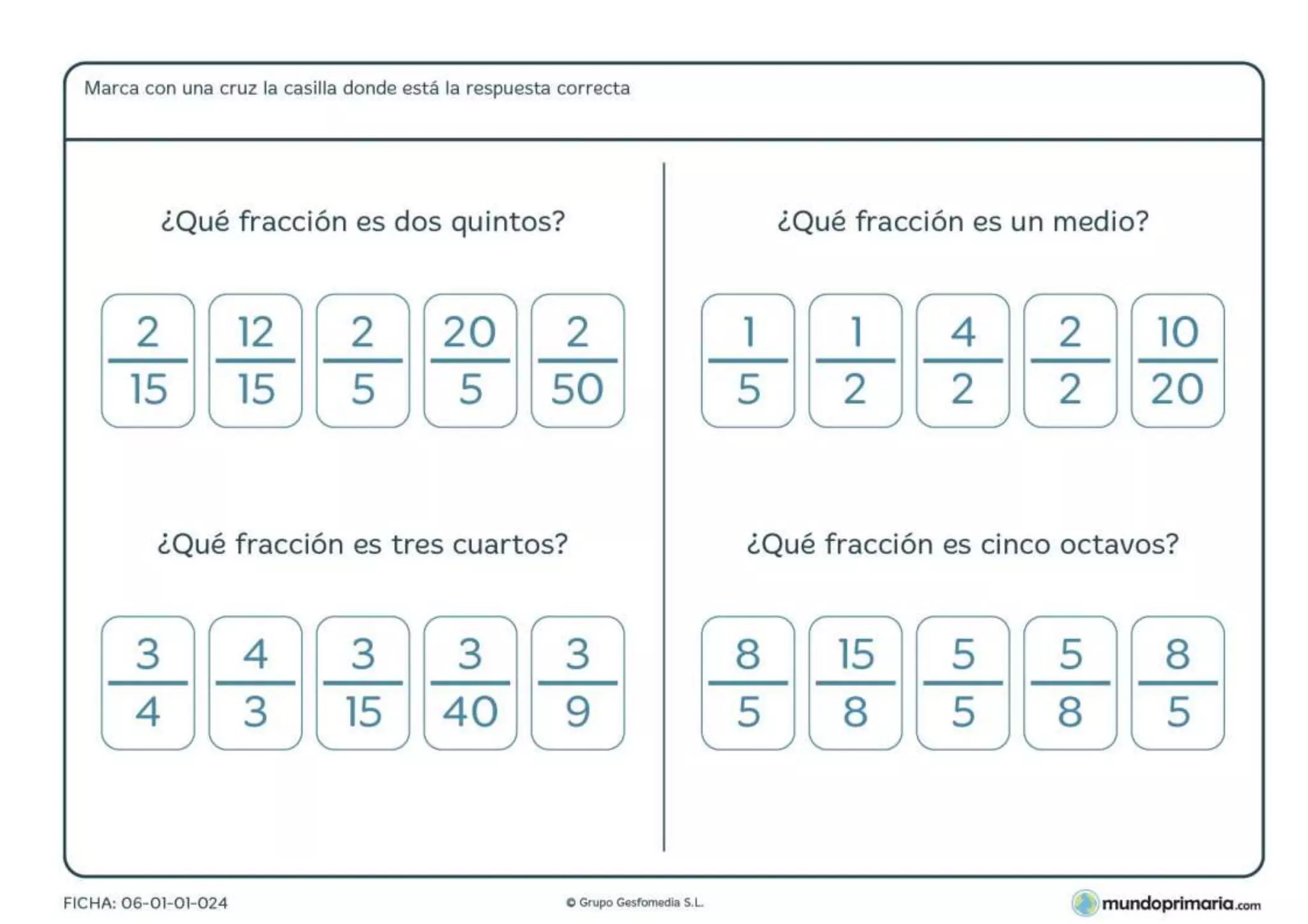 Ejercicios de-lectura-y-escritura-de-fracciones para 4 y 5 | PPT