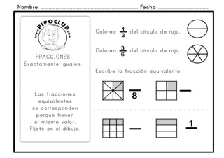 Ejercicios de-lectura-y-escritura-de-fracciones para 4 y 5 | PDF