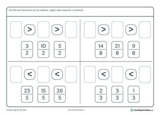 Ejercicios de-lectura-y-escritura-de-fracciones para 4 y 5 | PDF
