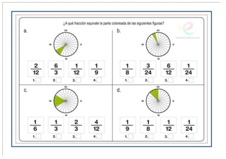 Ejercicios de-lectura-y-escritura-de-fracciones para 4 y 5 | PDF