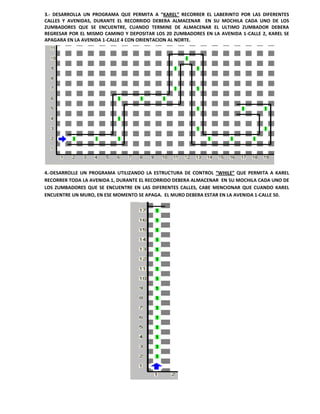 Ejercicios karel | PDF