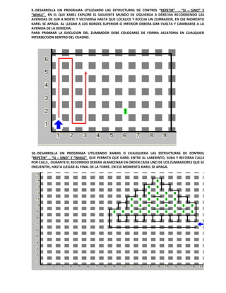 Ejercicios karel | PDF