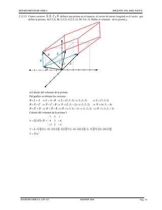 Ejercicios resueltos-vectores-2016 | PDF