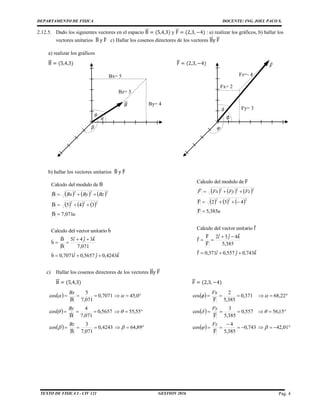 Ejercicios resueltos-vectores-2016 | PDF