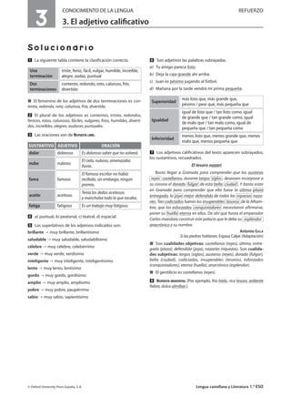 Ejercicios adjetivos | PDF