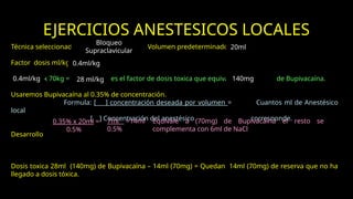 Ejercicios basicos anestesicos locales.pptx