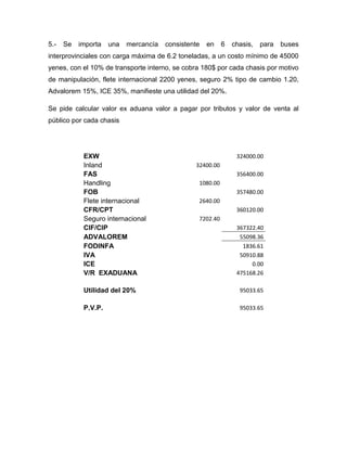 Ejercicios completos | DOCX