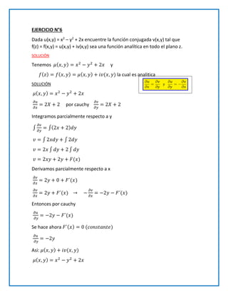 EJERCICIOS CON LA ECUACION DE CAUCHY RIEMANN DEL 1 AL 15 (1).pdf