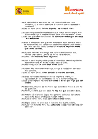 Ejercicios con refranes | PDF