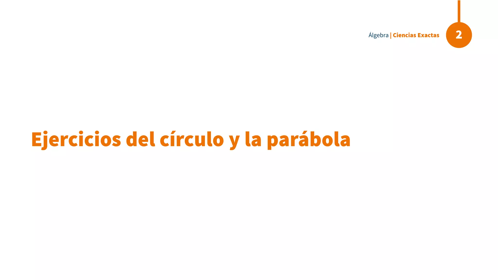 Ejercicios: Círculo y parábola | PDF