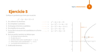 Ejercicios: Círculo y parábola | PDF