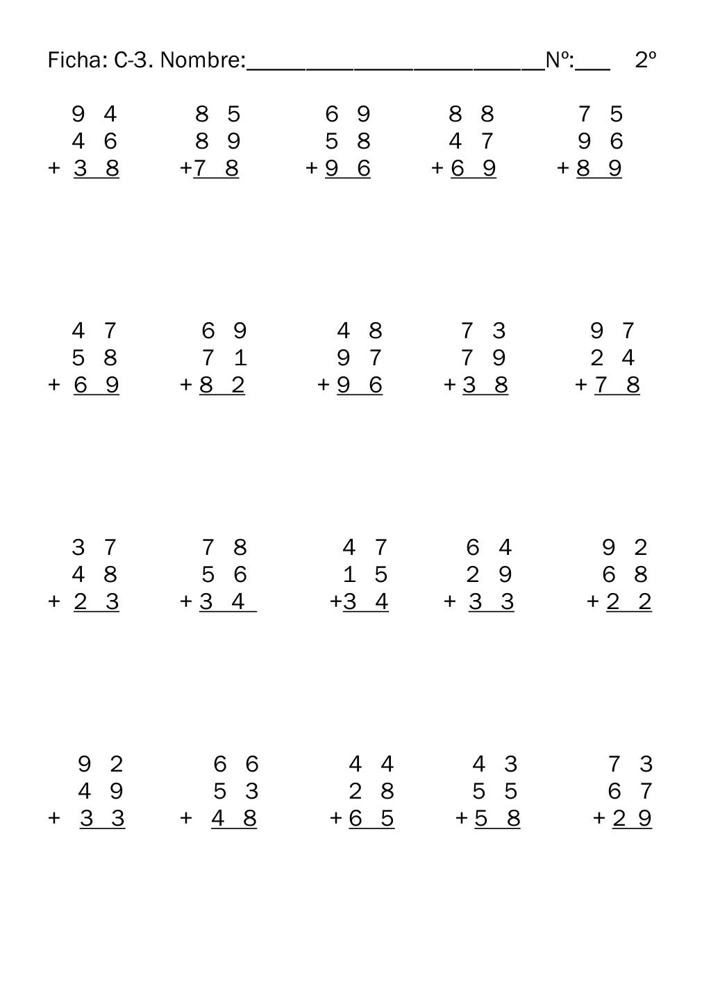 Ejercicios de calculo_para_2°