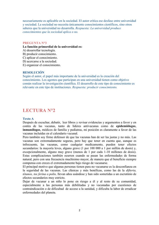 Ejercicios de Comprensión Lectora para Universitarios con respuestas.pdf