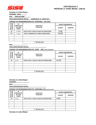 Ejercicios de contabilidad | PDF