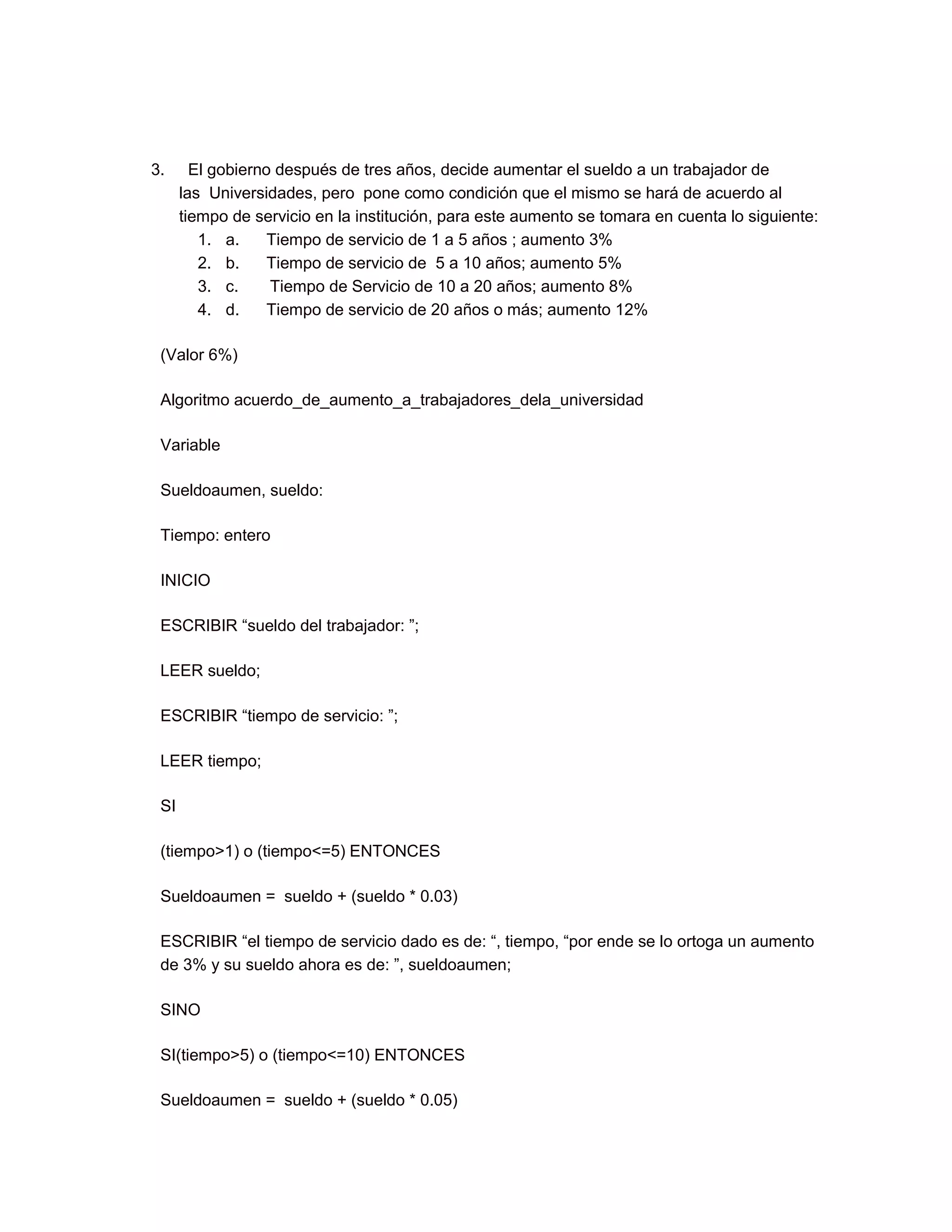 Ejercicios de estructuras selectivas (resueltos) | PDF | Education