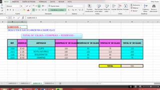 Ejercicios de excel | PPT