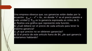 EJERCICIOS DE FUNCION CUADRATICA PARABOLAS.pptx