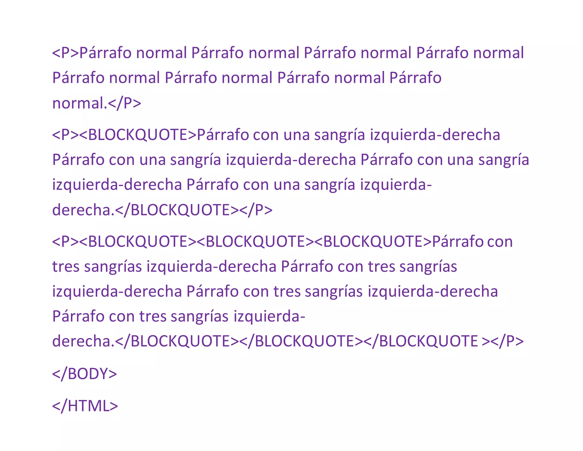 Ejercicios de html listas y titulos | DOCX