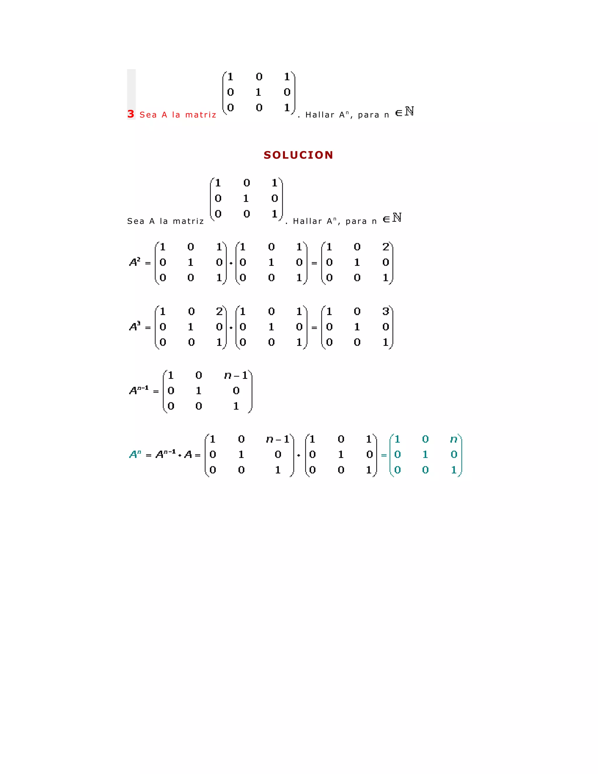 Ejercicios de matrices | DOCX | Physics | Science