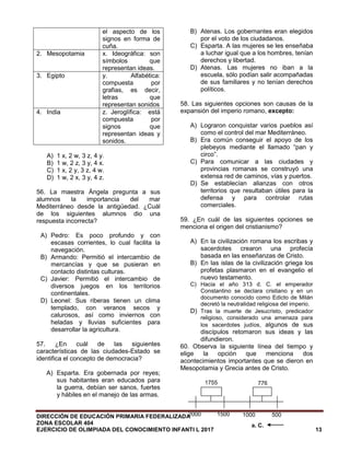 Ejercicios de olimpiada del conocimiento infantil 2017 | PDF
