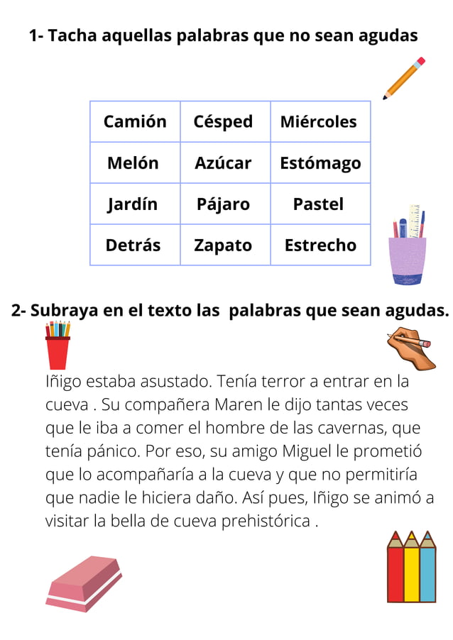 Ejercicios de ortografía. Uso de las tildes.pdf