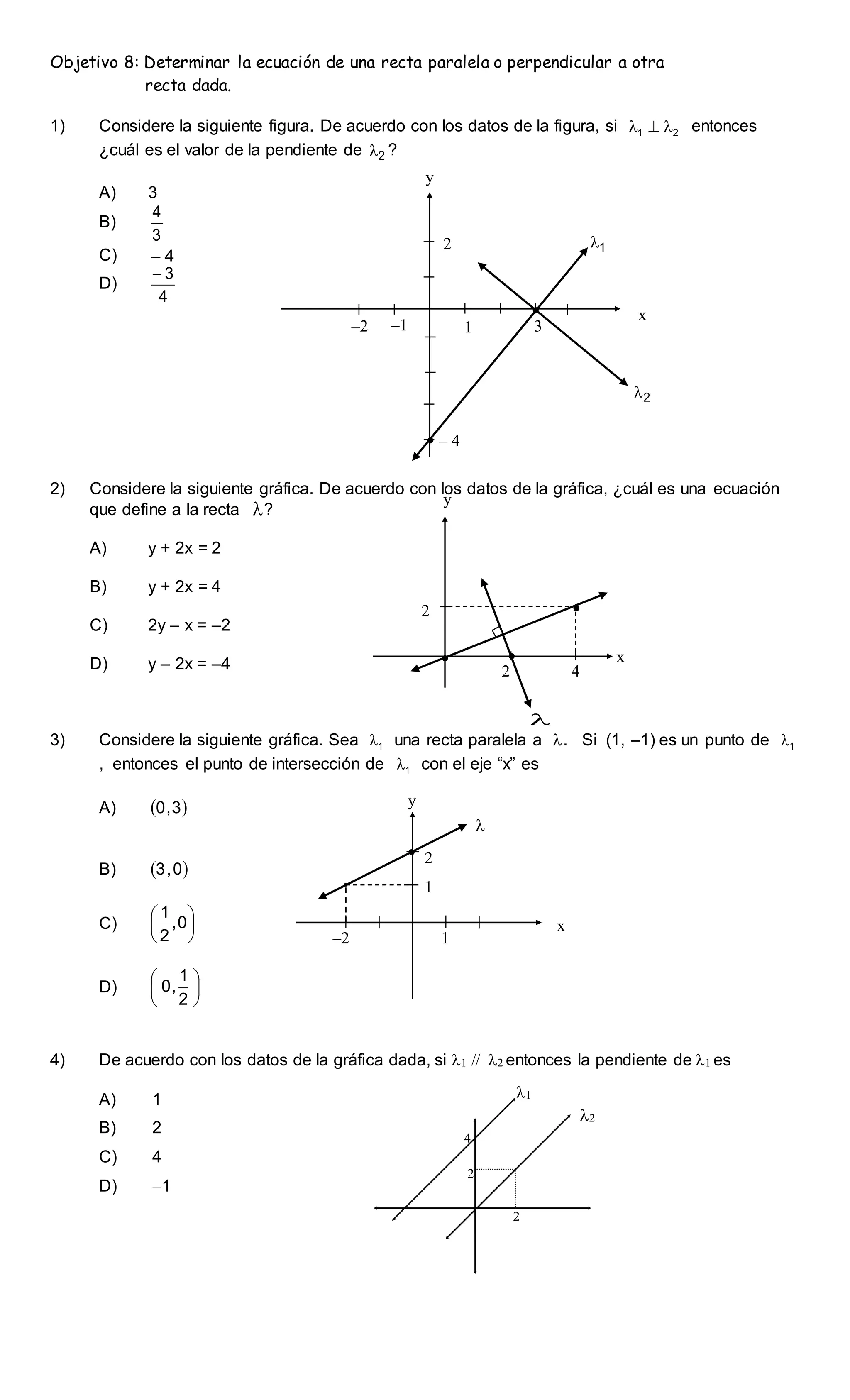 Hoja De Trabajo Para Identificar Líneas Paralelas Y Perpendiculares