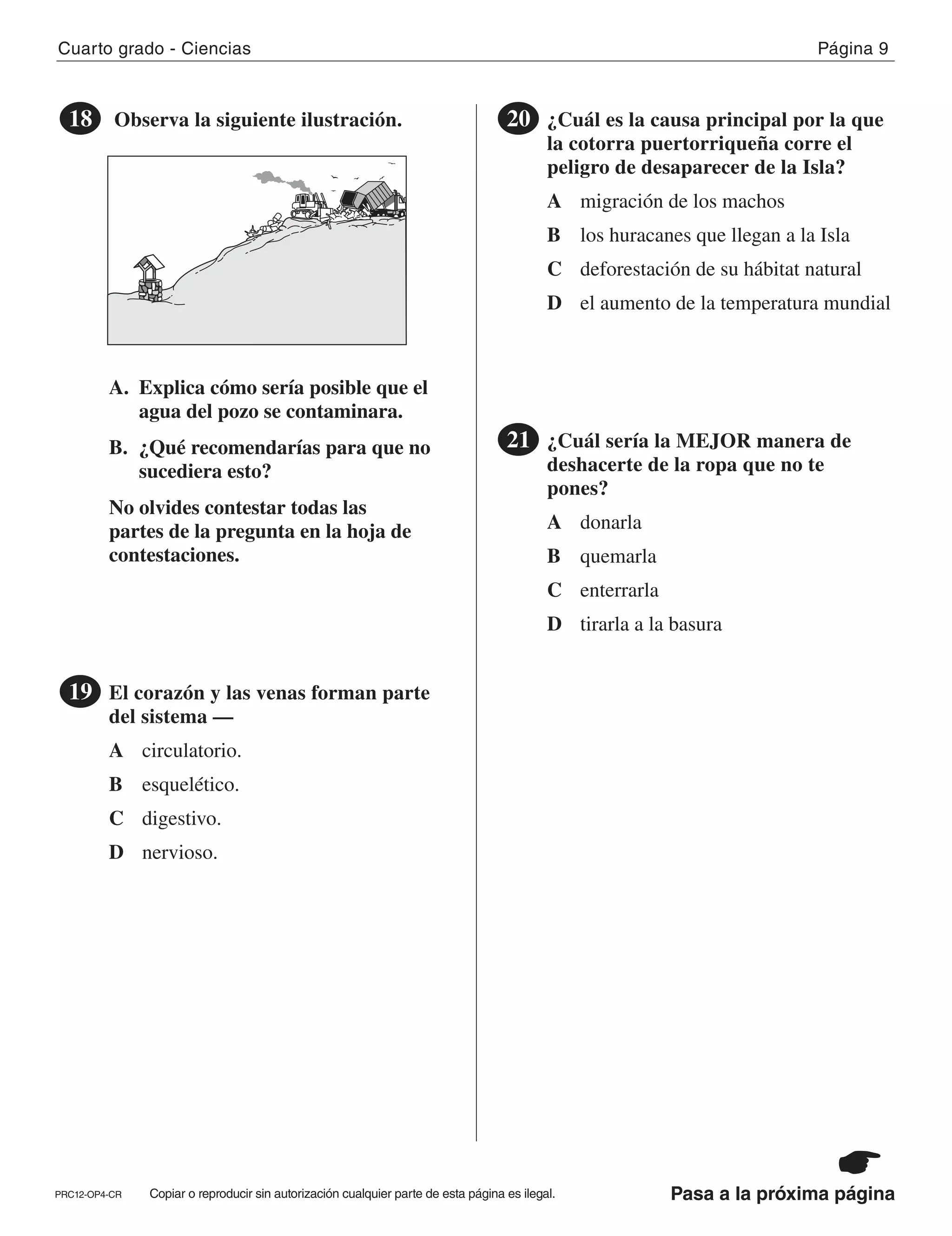 Ejercicios de práctica PPAA ciencias 4 2012-13 | PDF