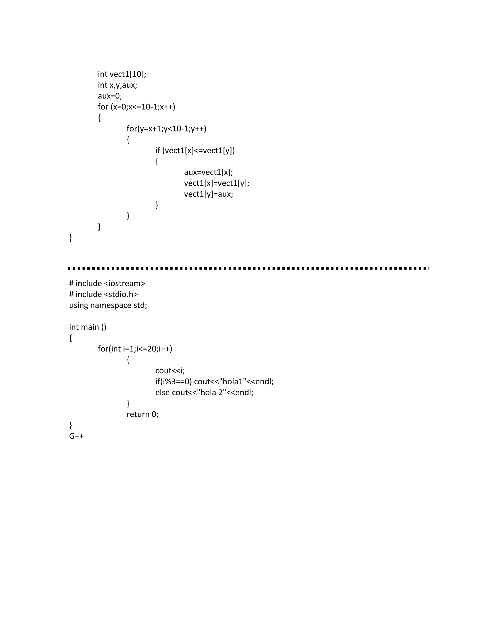 Ejercicios de programacion | DOCX