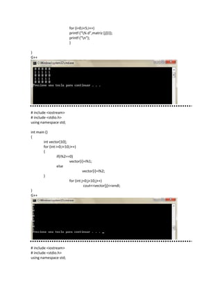 Ejercicios de programacion | DOCX
