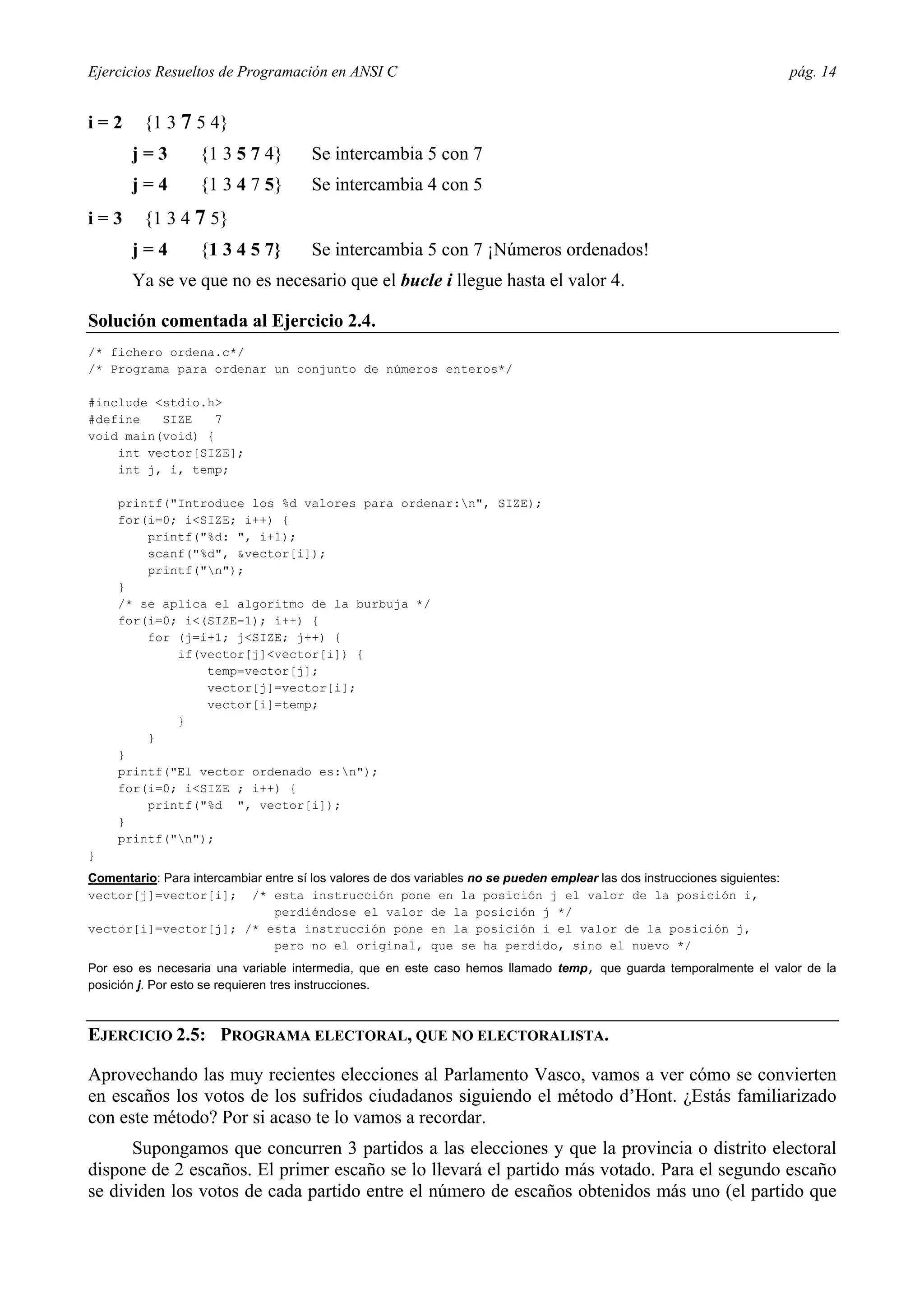 Ejercicios de programacion resueltos | PDF | Programming Languages | Computing