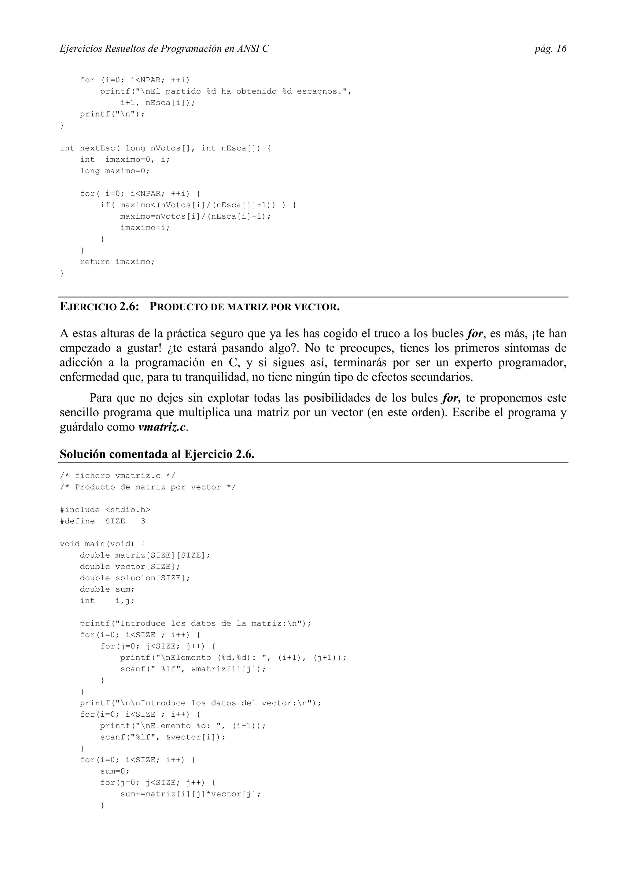 Ejercicios de programacion resueltos | PDF | Programming Languages | Computing