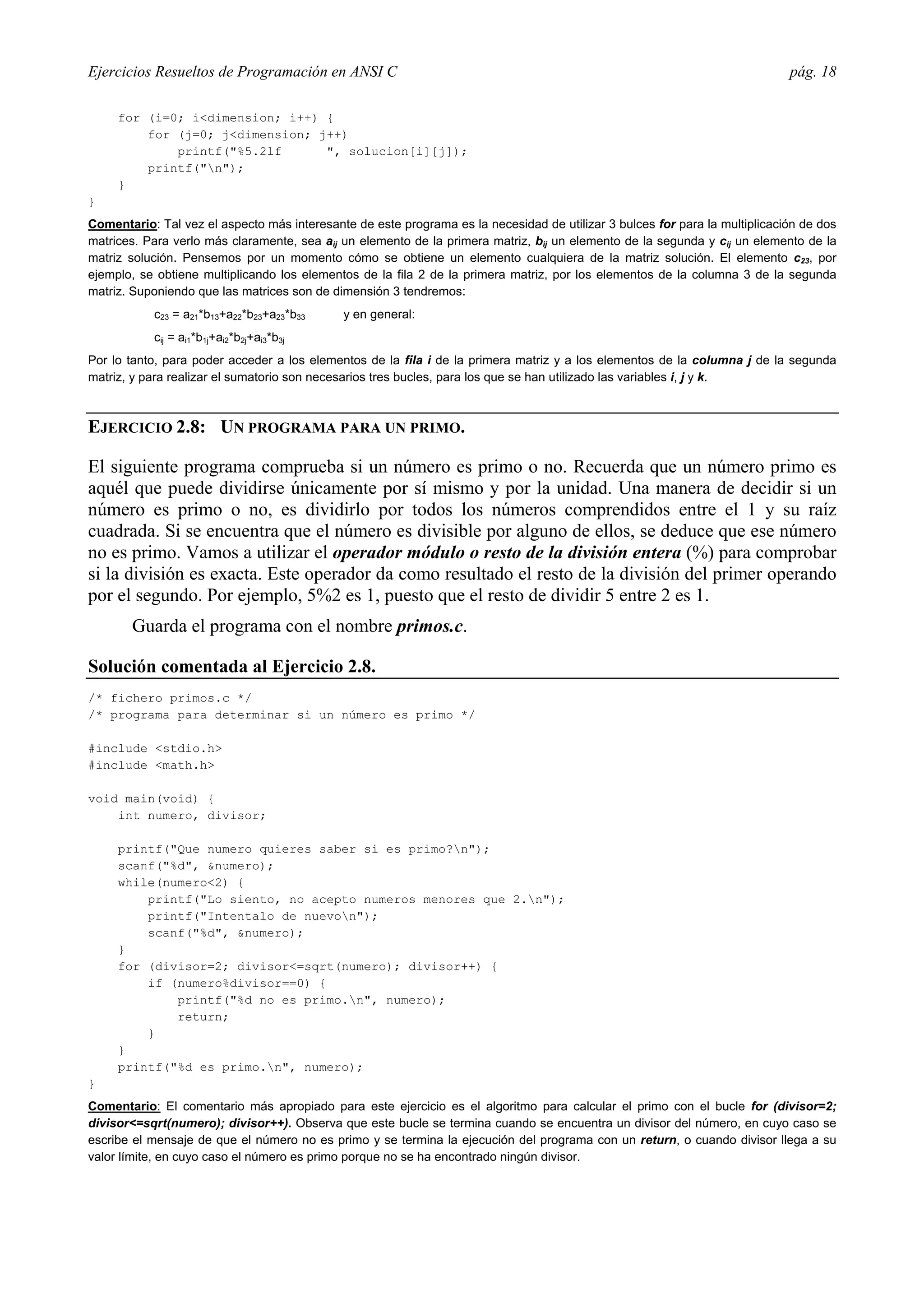 Ejercicios de programacion resueltos | PDF | Programming Languages | Computing