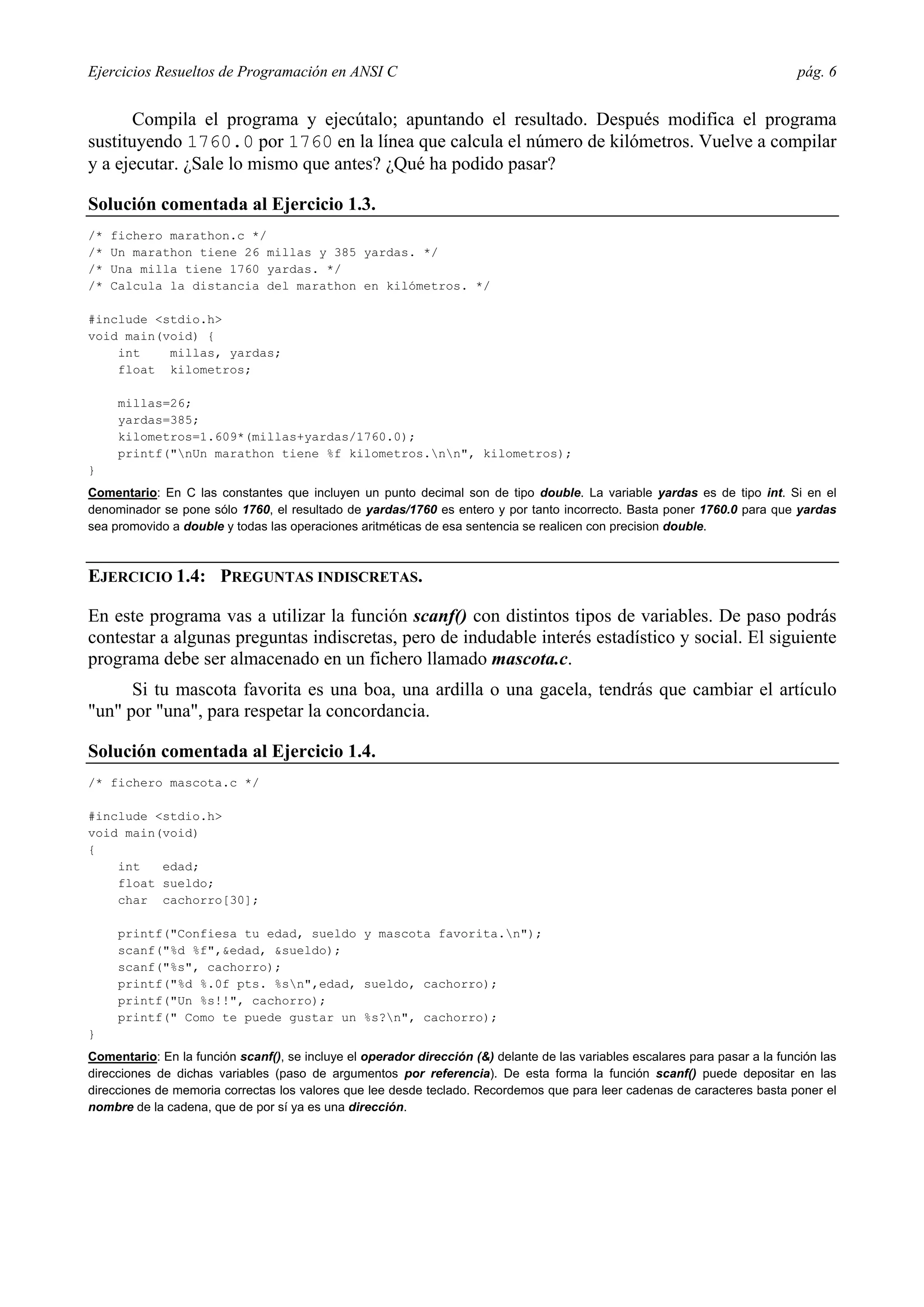 Ejercicios de programacion resueltos | PDF | Programming Languages | Computing