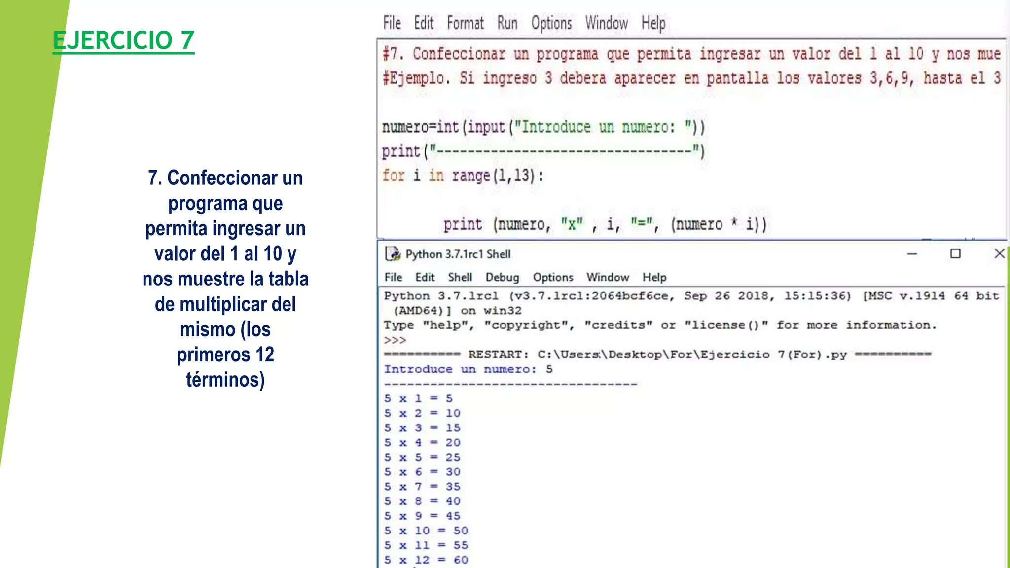 Ejercicios de python | PPTX