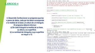 Ejercicios de python | PPTX