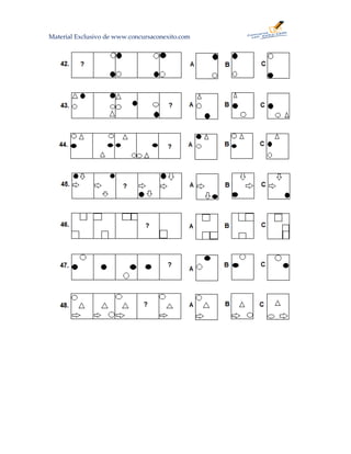 Ejercicios de razonamiento abstracto 1 | PDF