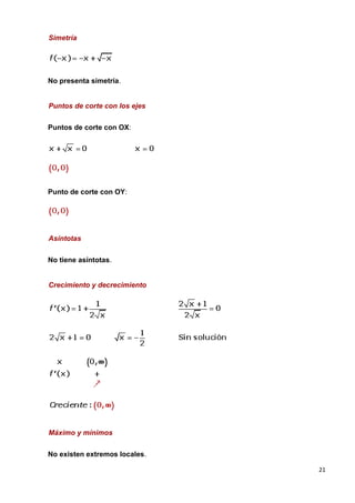 Ejercicios de representacion de funciones | PDF