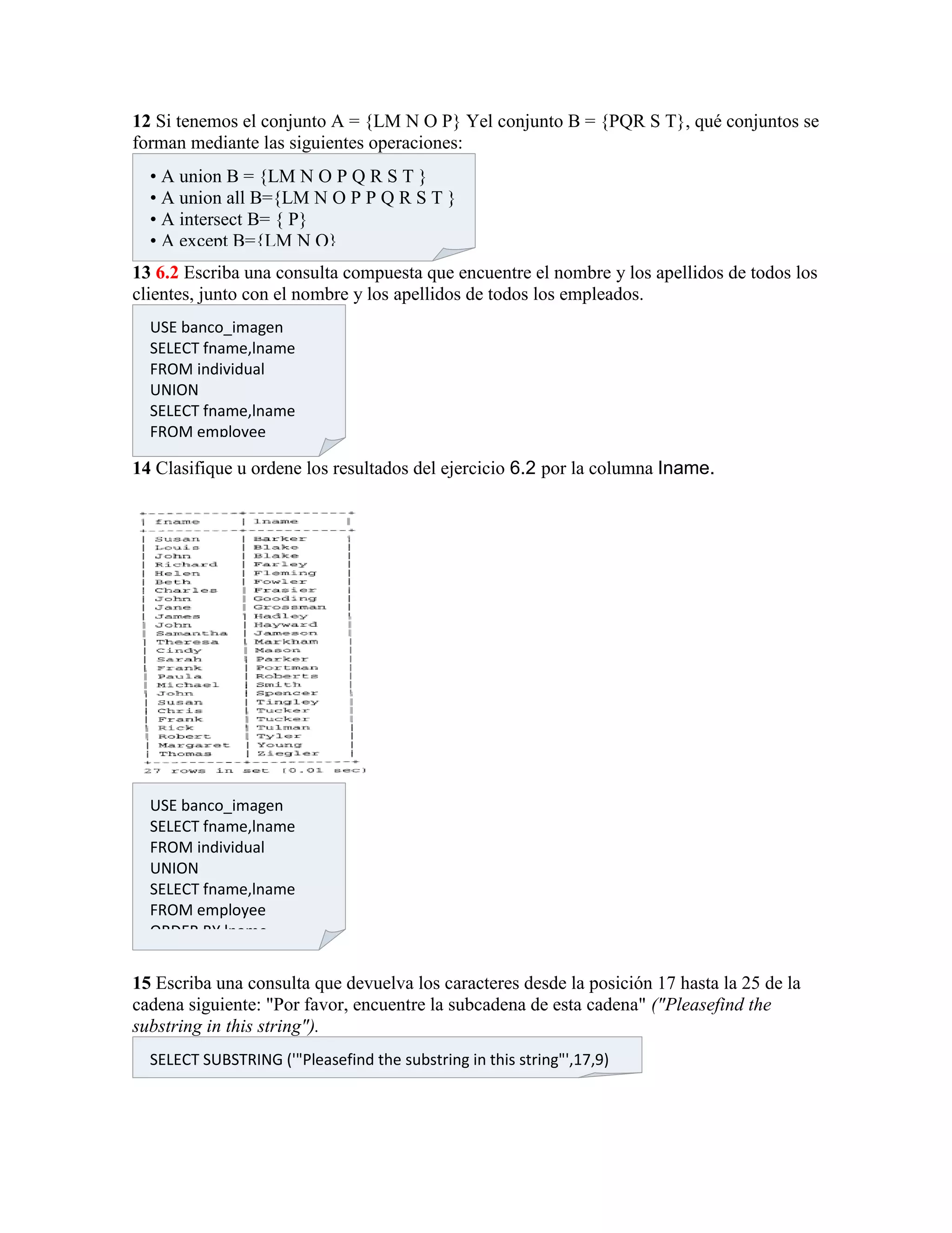 Ejercicios De Sql | PDF