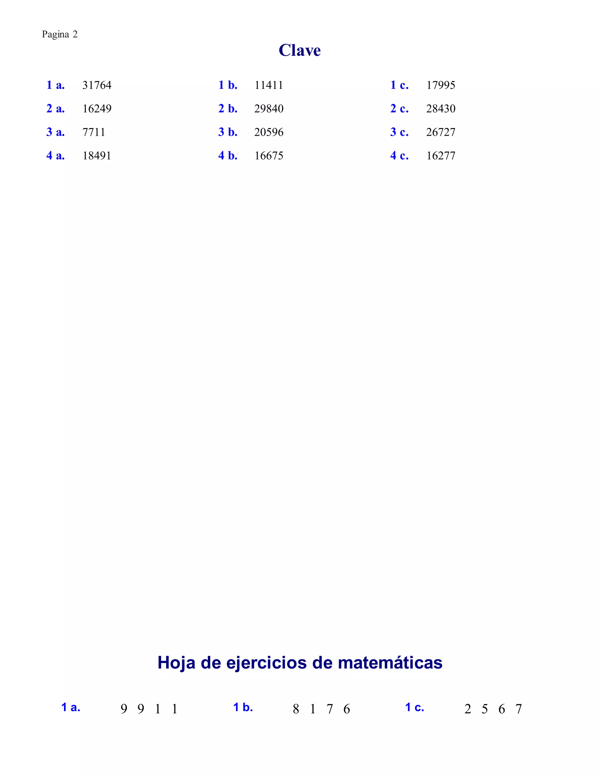 Ejercicios de sumar | PDF