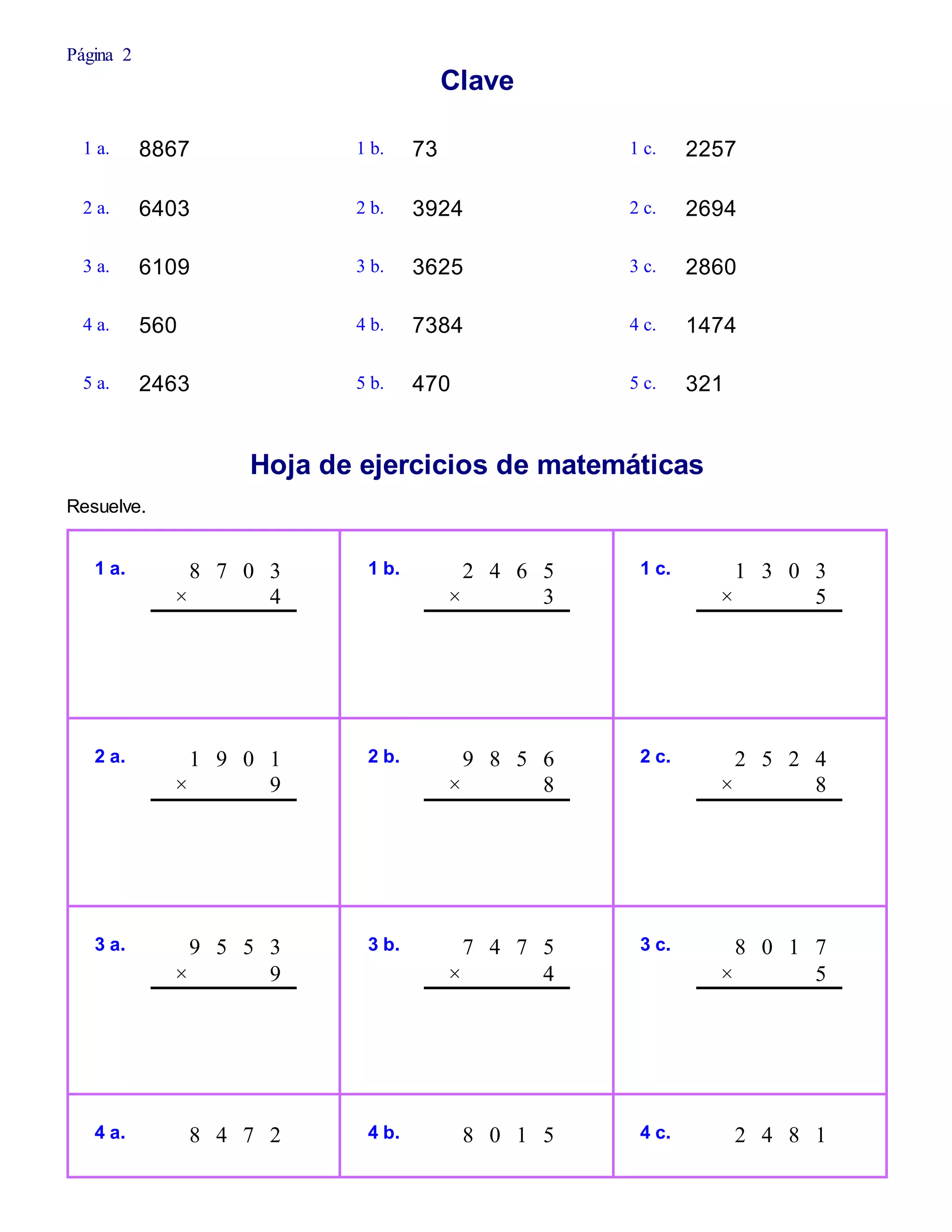 Ejercicios de sumar | PDF