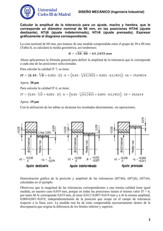 Ejercicios de tolerancias | PDF