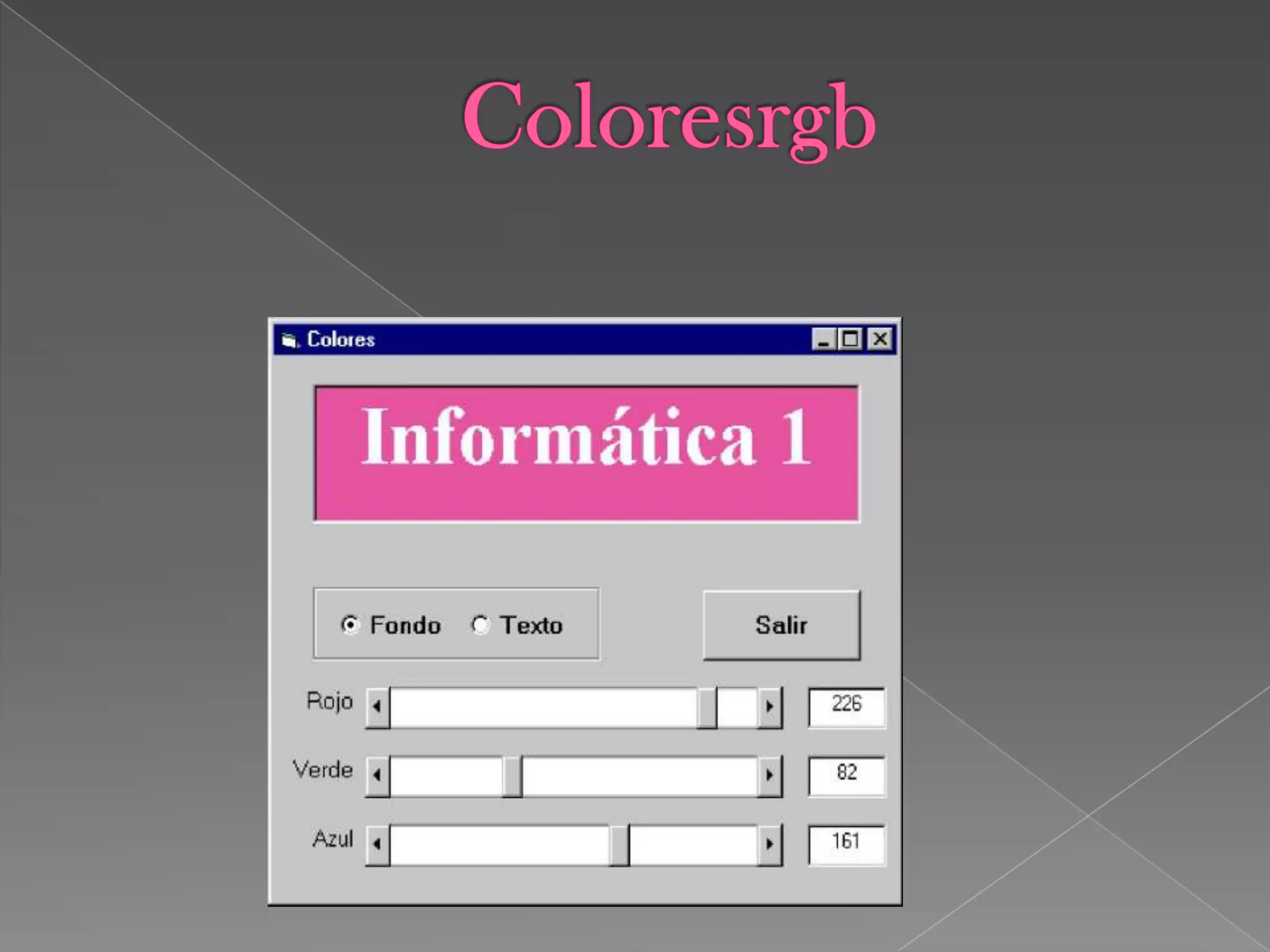 Ejercicios de visual | PPTX