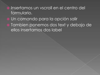 Ejercicios de visual | PPT