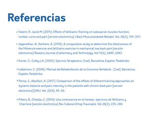 Ejercicios_de_williams. Ejercicios fisioterapia | PDF