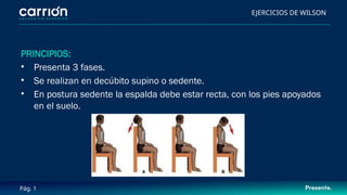 Ejercicios terapeuticos_de_Wilson para cervicalgia | PPTX