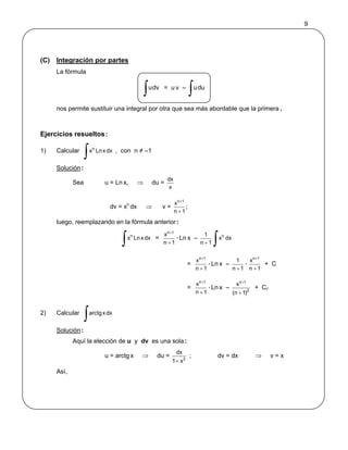Ejercicios en integral | PDF