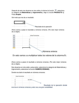 Ejercicios excel | PDF