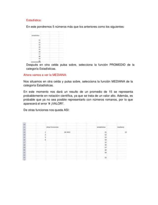 Ejercicios excel | PDF