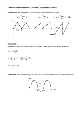 Ejercicios formas onda_fourier | PDF